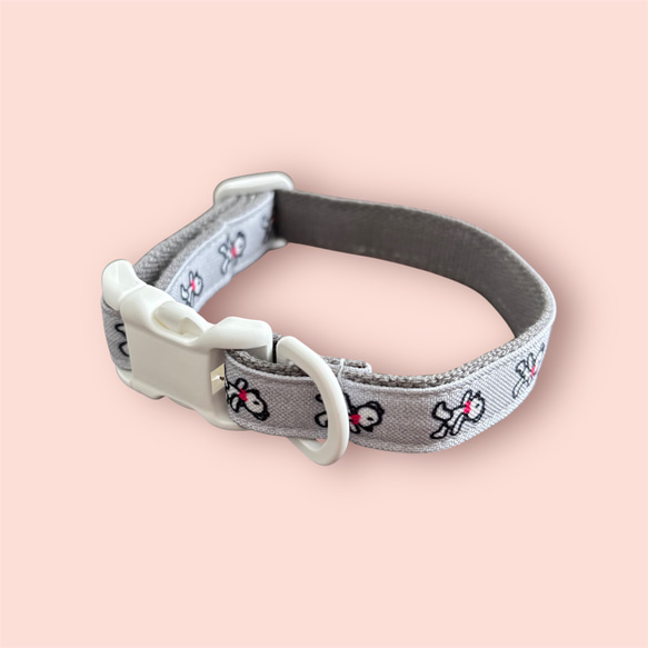 【ペットカラー】ベアシリーズ★グレー【クリックポスト¥185全国一律】 リード・首輪 ブンブンハウス 通販 19370396｜Creema(クリーマ)