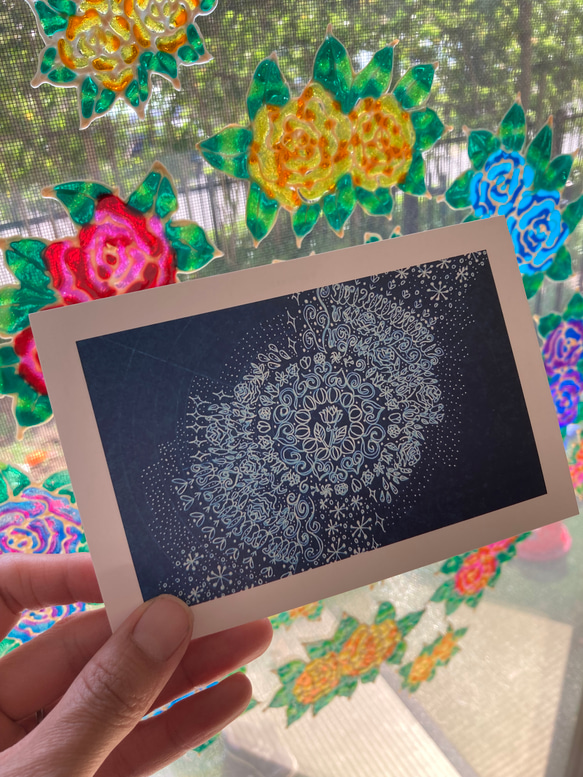 まるで宇宙なポストカード Flower イラスト Eri 通販 19370661｜Creema(クリーマ)