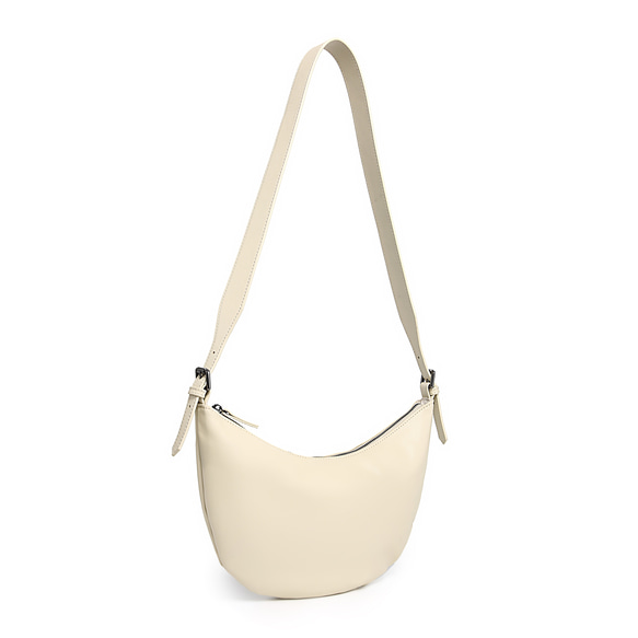 ワンショルダーバッグ ショルダーバッグ 本革 レザー 軽量 ボディバッグ 2way 斜めがけ 肩掛け アイボリーホワイト ショルダーバッグ ...