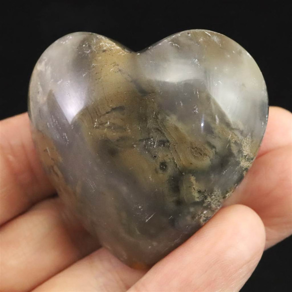 デンドライト デンドリチック クォーツ 44mmハートポリッシュ 56.9g #64657 天然石 榎本通商 通販 19402613 ...