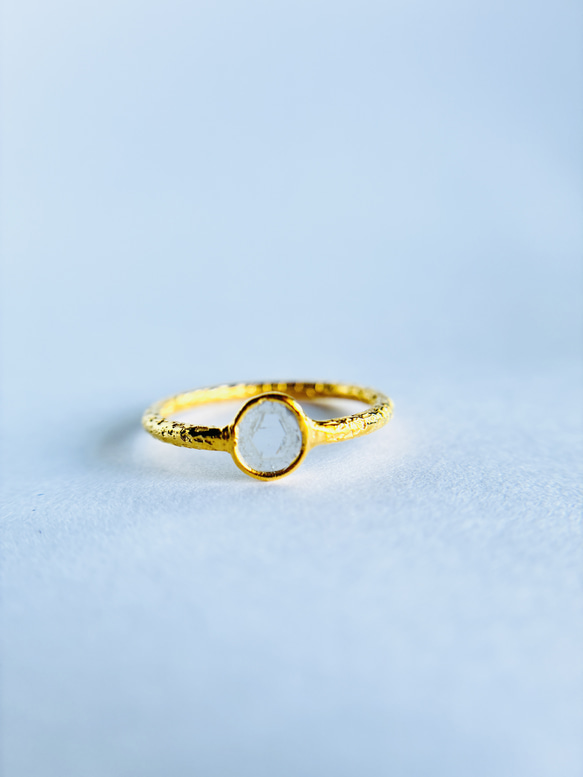 スライスダイヤモンド リング 9号 ⑩ 指輪・リング kiranah 通販 19404503｜Creema(クリーマ)