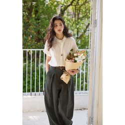 ジャカード アシンメトリカル ラフルシャツ 2591 ブラウス Sunny&Moonlight 通販 19407068｜Creema(クリーマ)