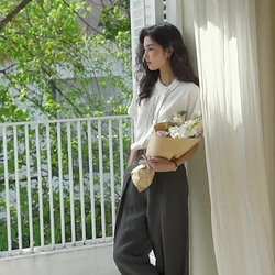 ジャカード アシンメトリカル ラフルシャツ 2591 ブラウス Sunny&Moonlight 通販 19407068｜Creema(クリーマ)