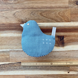 ことりの鍋つかみ 水色 鍋つかみ 理子 通販 19408033｜Creema(クリーマ)