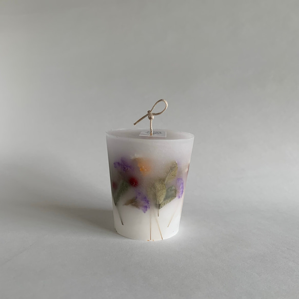 miniボタニカルアロマキャンドル 『白い月夜の庭』 キャンドル・キャンドルホルダー Kitthy's aroma 通販 19409145 ...