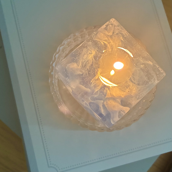 プニプニ 気泡が幻想的 透明感 ブルーキャンドル リラックスタイム キャンドル・キャンドルホルダー Ray candle 通販 ...