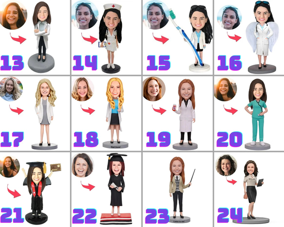 【オリジナルフィギュア3】誕生日プレゼント 上品記念品 還暦祝いお写真で作る 御祝 定年退職祝 その他人形 てのひら小町 通販 ...