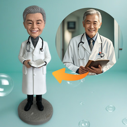 【オリジナルフィギュア3】誕生日プレゼント 上品記念品 還暦祝いお写真で作る 御祝 定年退職祝 その他人形 てのひら小町 通販 ...