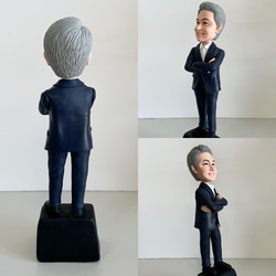 【オリジナルフィギュア3】誕生日プレゼント 上品記念品 還暦祝いお写真で作る 御祝 定年退職祝 その他人形 てのひら小町 通販 ...