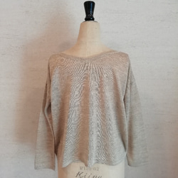 【Creema限定福袋2025】【特別提供品】2色選べる♡リネン100％♡前後2WAYプルオーバー ニット・セーター Shirataka ...