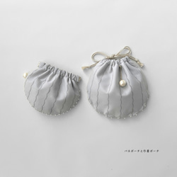 Amulette -真珠貝- ミニポーチ / ライトグレー / バネポーチ / バネ口ポーチ ポーチ S N O L E T 通販 ...