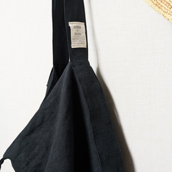 フレンチリネン ワンショルダー トート バッグ ブラック トートバッグ RUBIS 通販 19417038｜Creema(クリーマ)