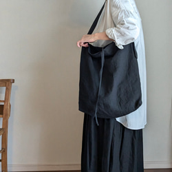 フレンチリネン ワンショルダー トート バッグ ブラック【SAMPLE】 トートバッグ RUBIS 通販 19417038｜Creema(クリーマ)
