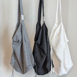 フレンチリネン ワンショルダー トート バッグ ブラック【SAMPLE】 トートバッグ RUBIS 通販 19417038｜Creema(クリーマ)