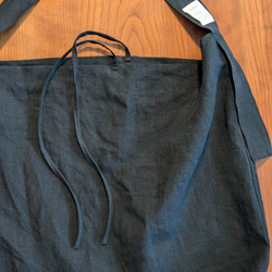 フレンチリネン ワンショルダー トート バッグ ブラック トートバッグ RUBIS 通販 19417038｜Creema(クリーマ)