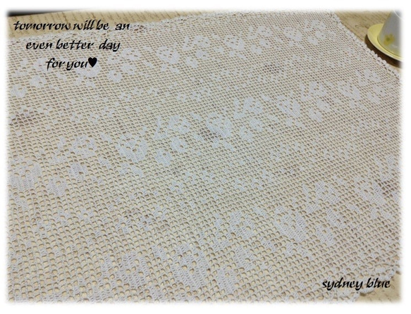 小さな薔薇モチーフのレース編みドイリー その他インテリア雑貨 ♪Hand-Made-Cafe♪ 通販 19417066｜Creema(クリーマ)