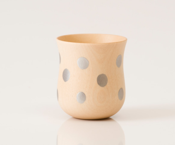 水玉カップ ナチュラル シルバー 湯呑み 白鷺木工 通販 19418486｜Creema(クリーマ)