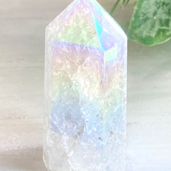 七色の夢໒꒱ レインボーオーラ 水晶 クリスタル ポイント 原石 ポリッシュ 天然石 東洋占星術師の娘˚ ₊⁎ 通販 19420963 ...