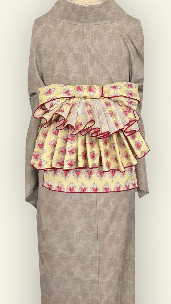 兵児帯 大人のへこ帯 ラブドロップ 赤 x 黄 ハート レッド イエロー 和装小物（帯・半襟） 閃光舎 -SENKOSHA- 通販 ...