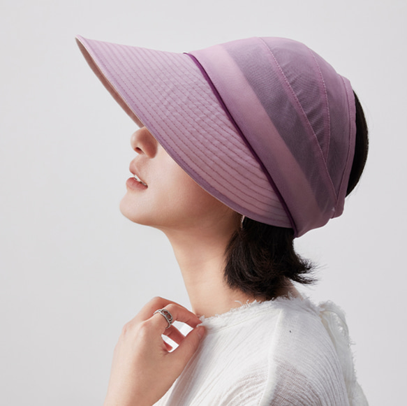 ♡夏帽子 100％シルク 通気性 日よけ帽子 UVカット 広いつば アウトドア 帽子 おしゃれ サンバイザー キャップ R.O.K 通販 ...