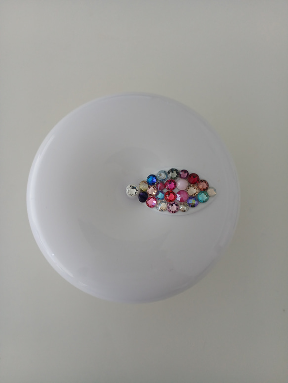 デコレーション入れ歯ケース ブルー混じりピンク系No.5 バス・トイレ・洗面用品 halabo 通販 19429601｜Creema(クリーマ)