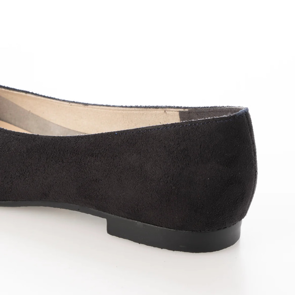 センターシームフラットシューズ【即日発送〜】ひとつずつ手作り日本製 ＃1625 ブラック スエード Creema限定 パンプス IKplus 通販 19431778｜Creema(クリーマ)