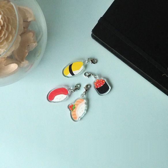 お寿司のミニチャーム iPhoneケース・カバー wach works 通販 19432585｜Creema(クリーマ)