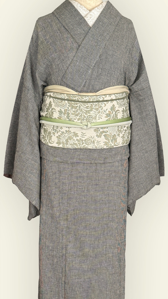 兵児帯 大人のへこ帯 ダマスク オリーブ リバーシブル 抹茶 名古屋帯 和装小物（帯・半襟） 閃光舎 -SENKOSHA- 通販 ...