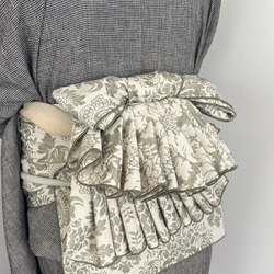 兵児帯 大人のへこ帯 ダマスク オリーブ リバーシブル 抹茶 名古屋帯 和装小物（帯・半襟） 閃光舎 -SENKOSHA- 通販 ...