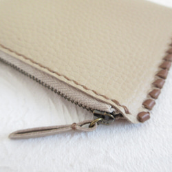 new type♪《牛革》L字ファスナー・コインケース・シュリンクレザー・クリーム・0508 その他ミニ財布・コンパクト財布 雅miyabi ...