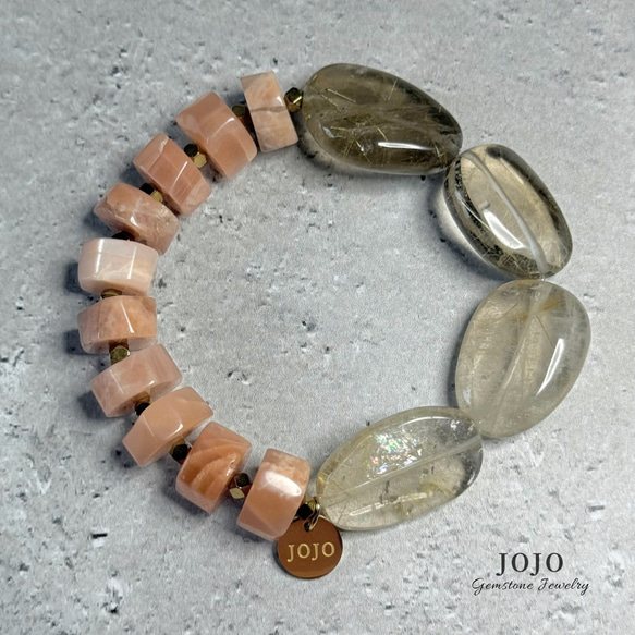 天然石デザインブレスレットnaturalstonebracelet ブレスレット JOJO 通販 19433540｜Creema(クリーマ)