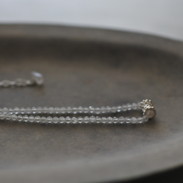 シルバービーズとホワイトラブラドライトのネックレス（silver925） ネックレス・ペンダント bikou 通販 19433676 ...