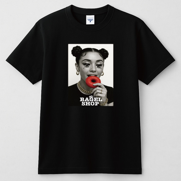 BAGEL VISION 黒 5.6オンス Tシャツ Tシャツ power 通販 19434166｜Creema(クリーマ)