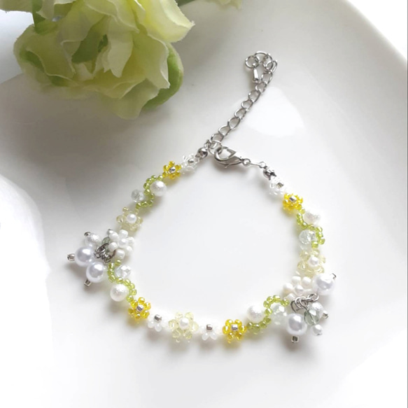 citron ビーズ編みブレスレット ブレスレット KAGURA 通販 19434722｜Creema(クリーマ)