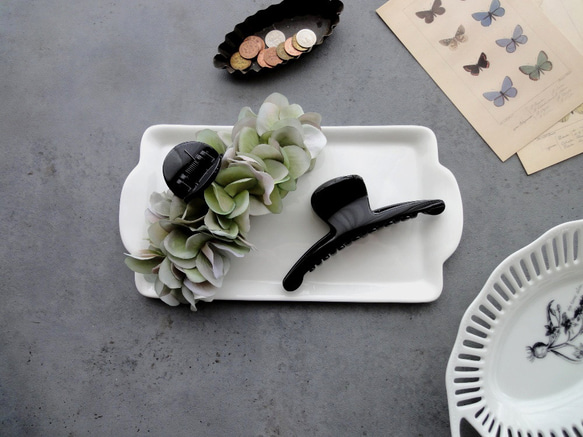 紫陽花のバンスクリップ ニュアンスカラー グリーンビューティー ヘアクリップ・バナナクリップ Humming Bird 通販 19435486 ...