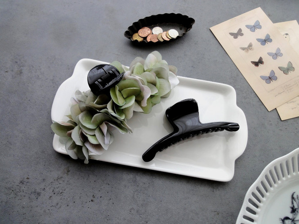 紫陽花のバンスクリップ ニュアンスカラー グリーンビューティー ヘアクリップ・バナナクリップ Humming Bird 通販 19435486 ...