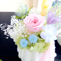 【仏花】虹の橋のペットちゃんへ♡メルヘン仏花(蝶々付けられます)♡犬・猫・小鳥・うさぎ・ハムスター|ラッピング無料 プリザーブドフラワー 花 ...