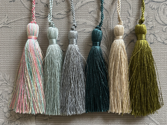 輸入デザインタッセル シンプルタッセル 9cm カルトナージュ バッグチャーム インテリアタッセル その他素材 Le Chateau Rose ...