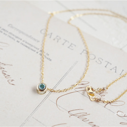 宝石質モアサイトプチネックレス☆14KGF ネックレス・ペンダント petit la reve 通販 19439537｜Creema(クリーマ)