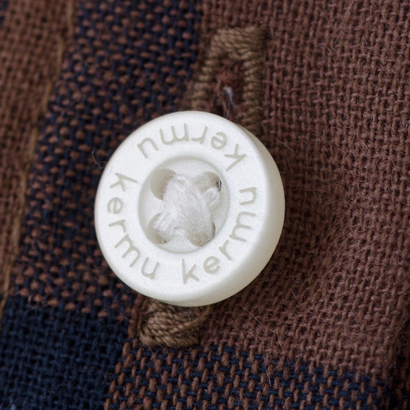 涼しく着られる秋チェック コットンリネンチェック ドルマンブラウス ブラウス kermu 通販 19446266｜Creema(クリーマ)