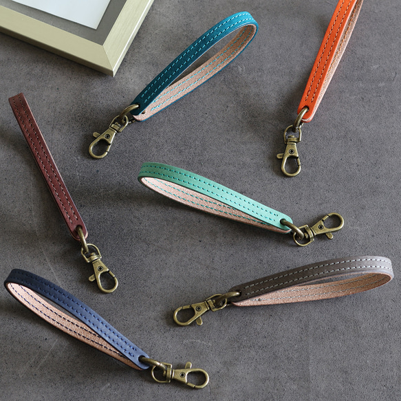 レザーストラップ 丸型カラビナ付き ナスカン付き LF-044 マルゴー スマホストラップ スマートキーストラップ 携帯ストラップ Le/freem(レ/フリーム) 通販 19453855 ...