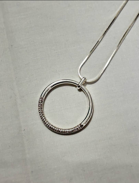 ネックレス リング シルバー アクセサリー N101 ネックレス・ペンダント アクセサリー HANO shop 通販 19463236｜Creema(クリーマ)