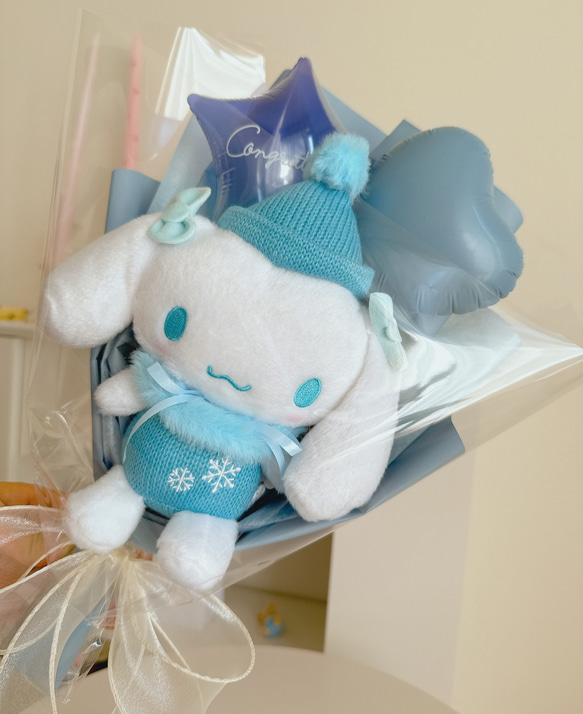 【卒業・卒園・誕生日・発表会】ぬいぐるみブーケ 選べるバルーン キャラクター 韓国人気 ぬいぐるみ Aime party＆gift 通販 ...