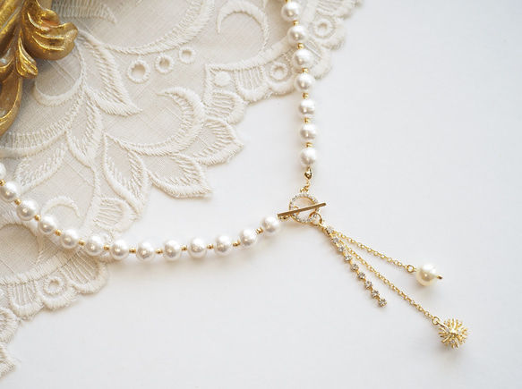コットンパール＊Decora Fringe (Gold) ネックレス・ペンダント gamo 通販 19472245｜Creema(クリーマ ...
