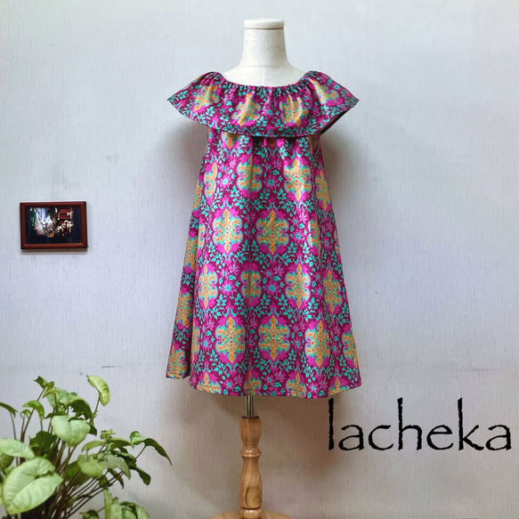 Aラインワンピース サイズ130 2way 子供服 lacheka 通販 19473861｜Creema(クリーマ)