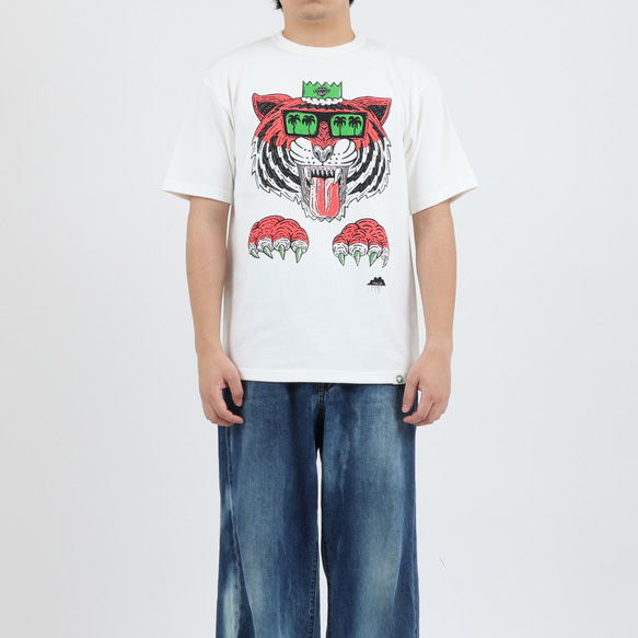 【日本初】GOTS MULGA PRINT T-SHIRT / WHITE（3カラープリント） Tシャツ EIJI 通販 19475669｜Creema(クリーマ)