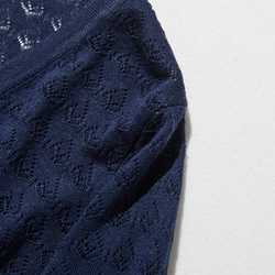 夏の冷房対策に シンプルながら個性が光る万能アイテム 透かし編みカーディガン 紺色 250613-4 カーディガン fall-in&co(talent) 通販 19498927｜Creema ...