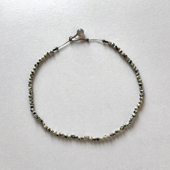 ダルメシアンジャスパーのネックレス【受注制作】／天然石 ネックレス・ペンダント juzudama 通販 19516495｜Creema(クリーマ)