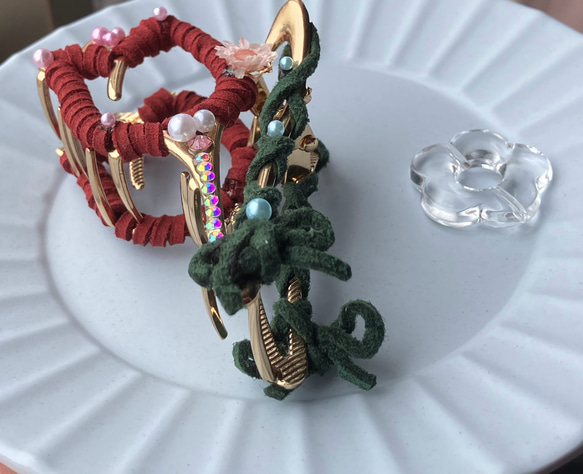 morning Switch キュートチューリップ バンスクリップ ヘアクリップ・バナナクリップ ねこのアクセサリー屋 通販 19520827｜Creema(クリーマ)