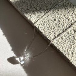 【Crystal × Silver925 ネックレス】天然石 クリア 透明 シルバー クリスタル 水晶 クリスマス 冬 ネックレス・ペンダント ...